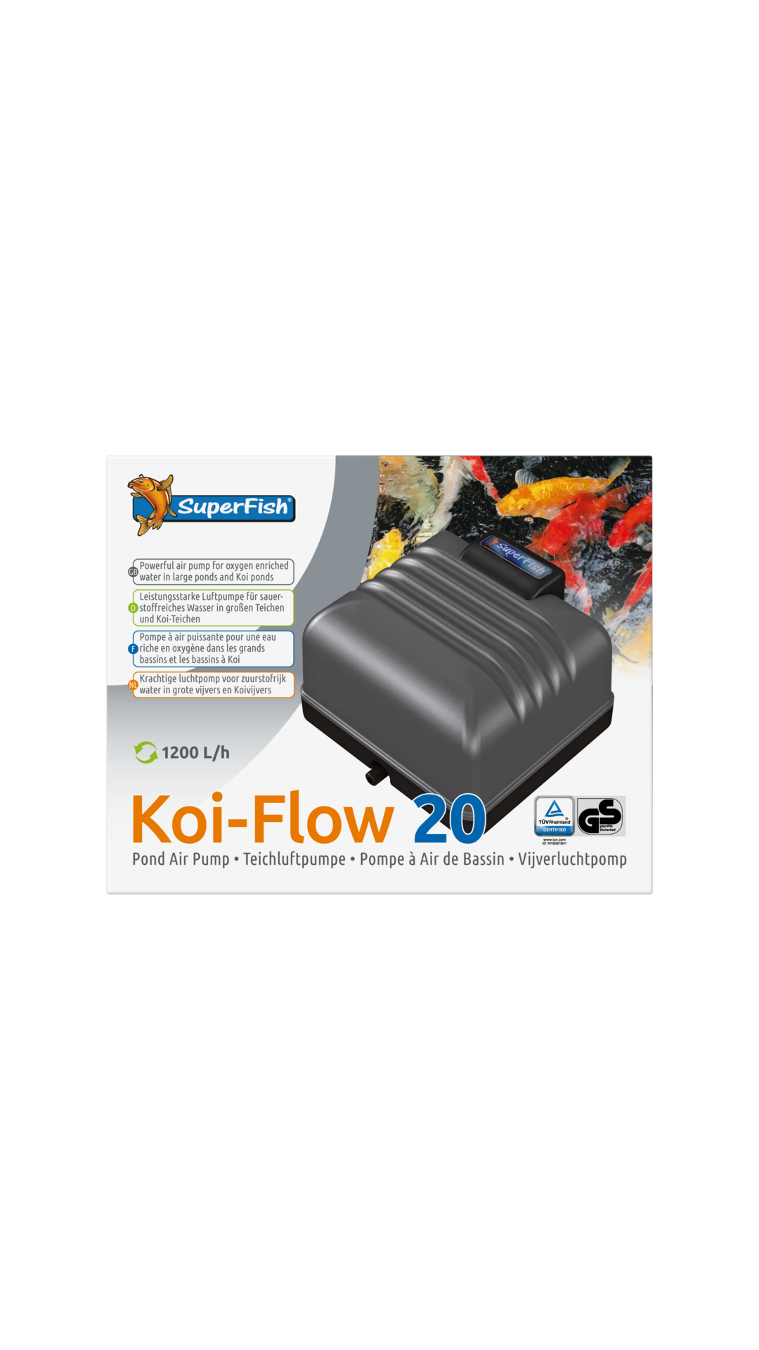 KOI FLOW POMPE A AIR 20 A 60 L/MIN