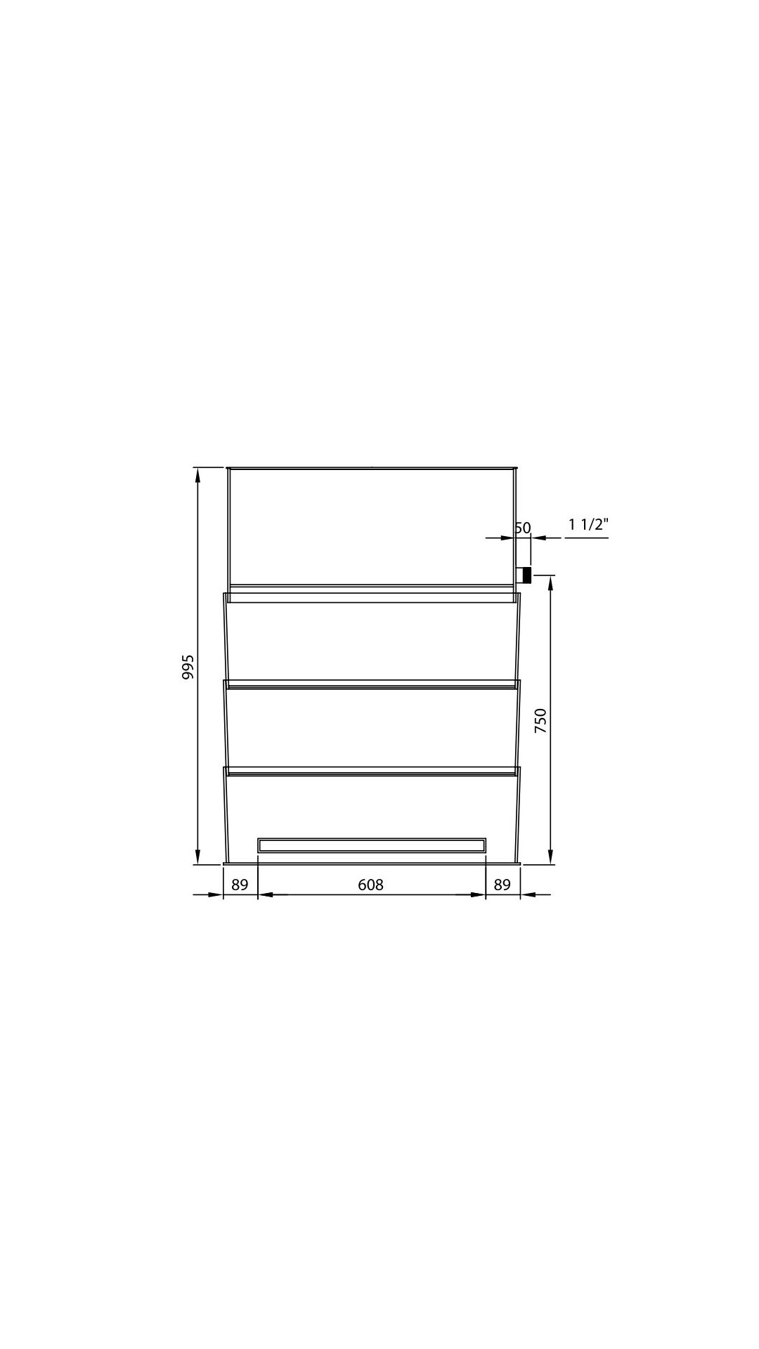 TRICKLE TOWER MEDIUM WATERFALL 15M3/H AVEC SIEVE