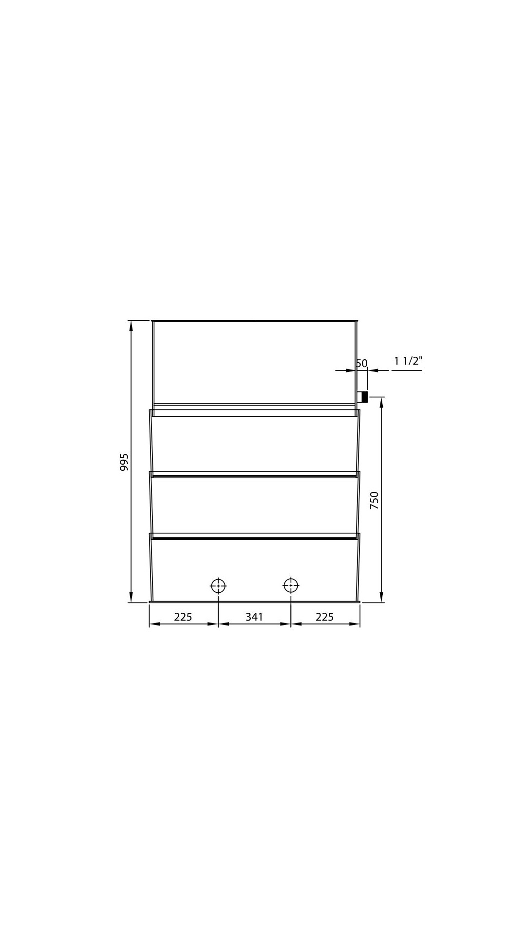 TRICKLE TOWER MEDIUM PIPES 15M3/H AVEC SIEVE